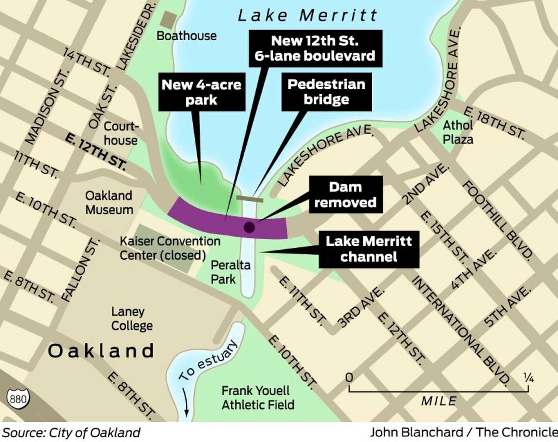 Lake Merritt's gateway to bay reopened