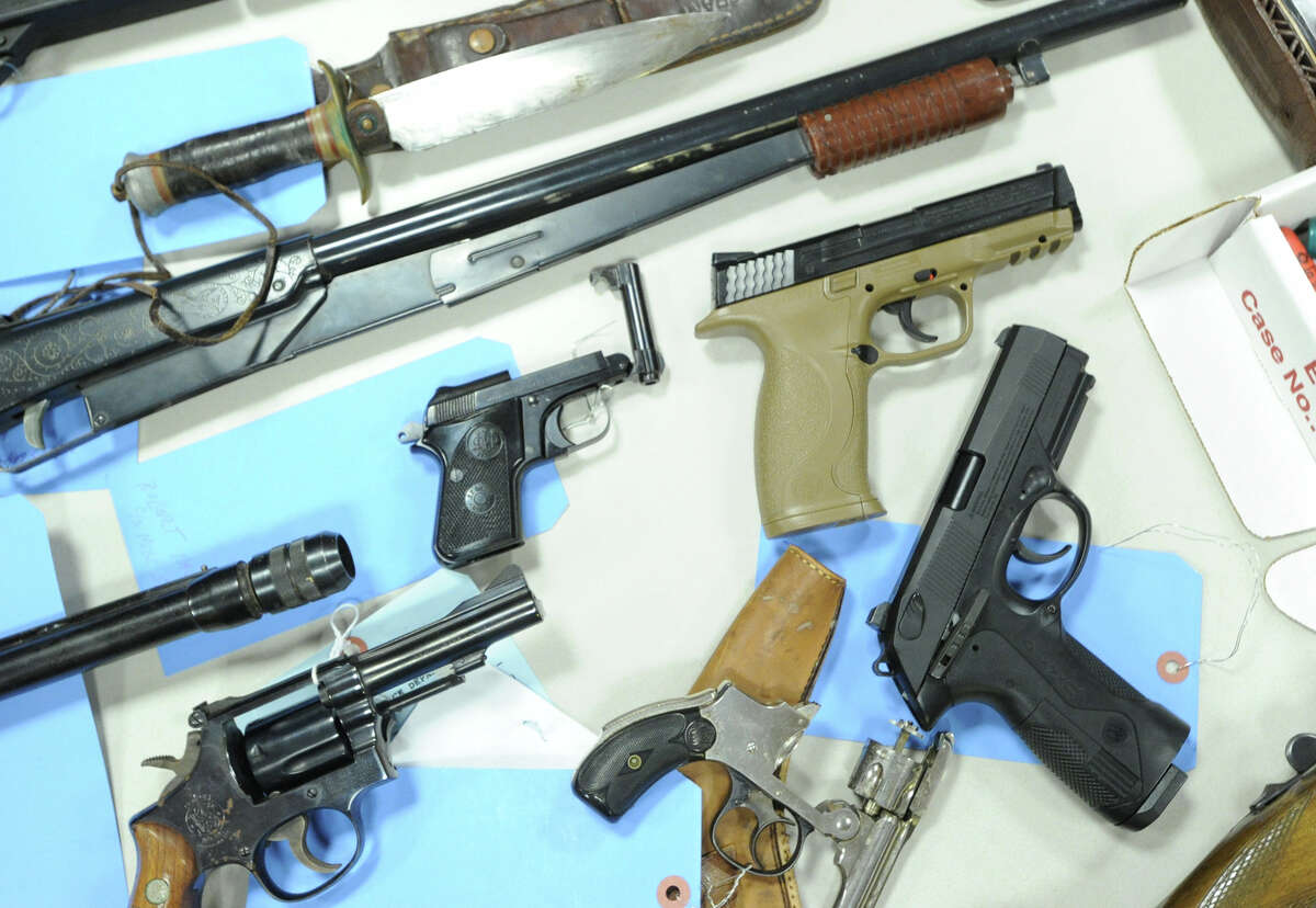 Police net 20-plus weapons -- including African spear -- at Greenwich ...