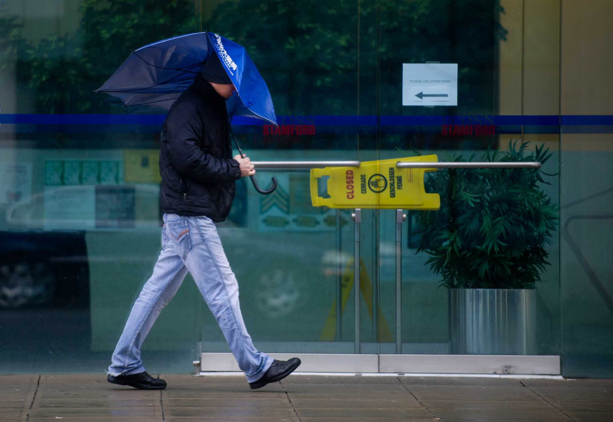 High winds lash city