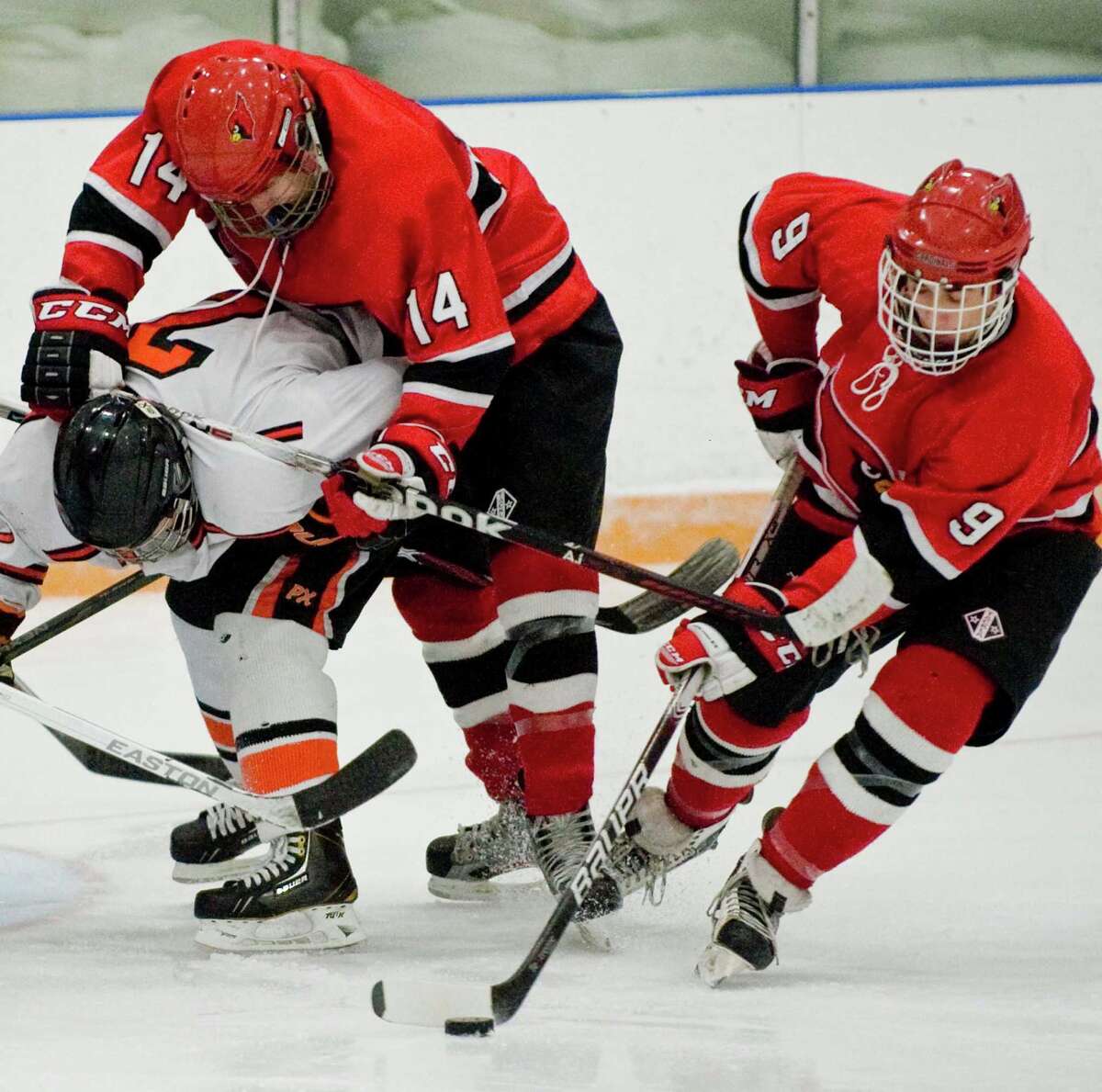 Ridgefield boys hockey dominates Greenwich in Div. I tournament