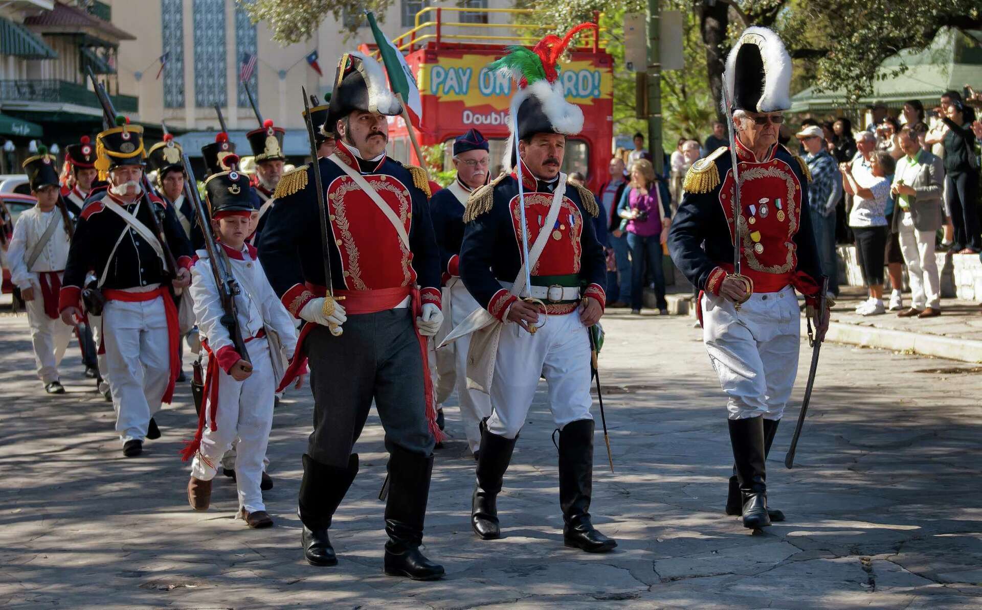 Living history group honors fallen Mexican soldiers of the Alamo