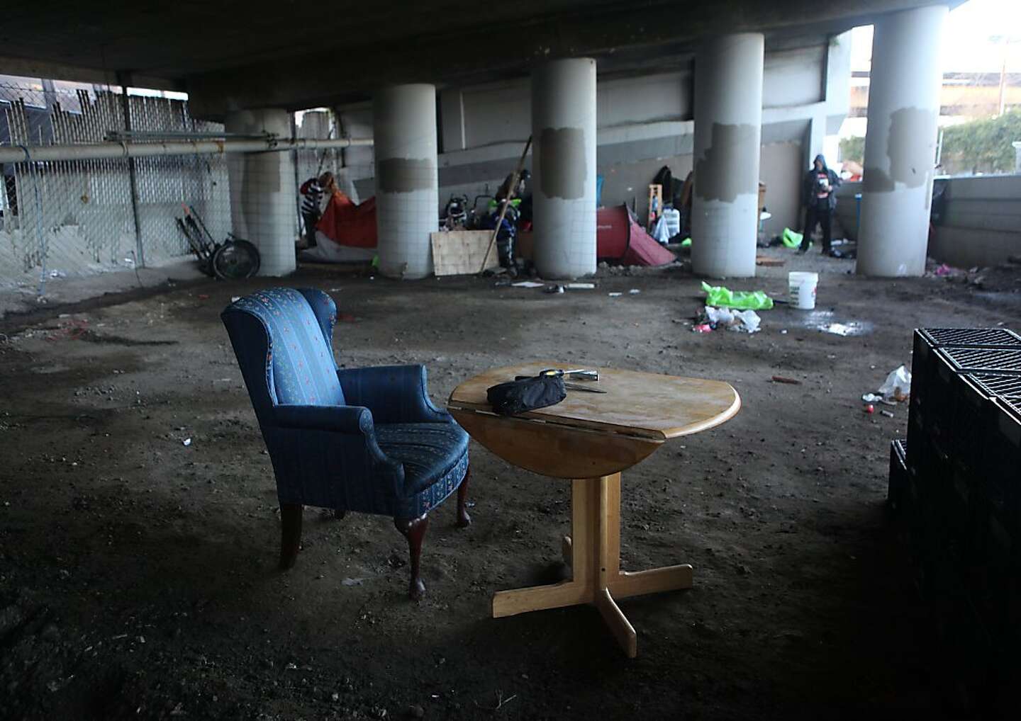 Moving day as homeless camp clears out