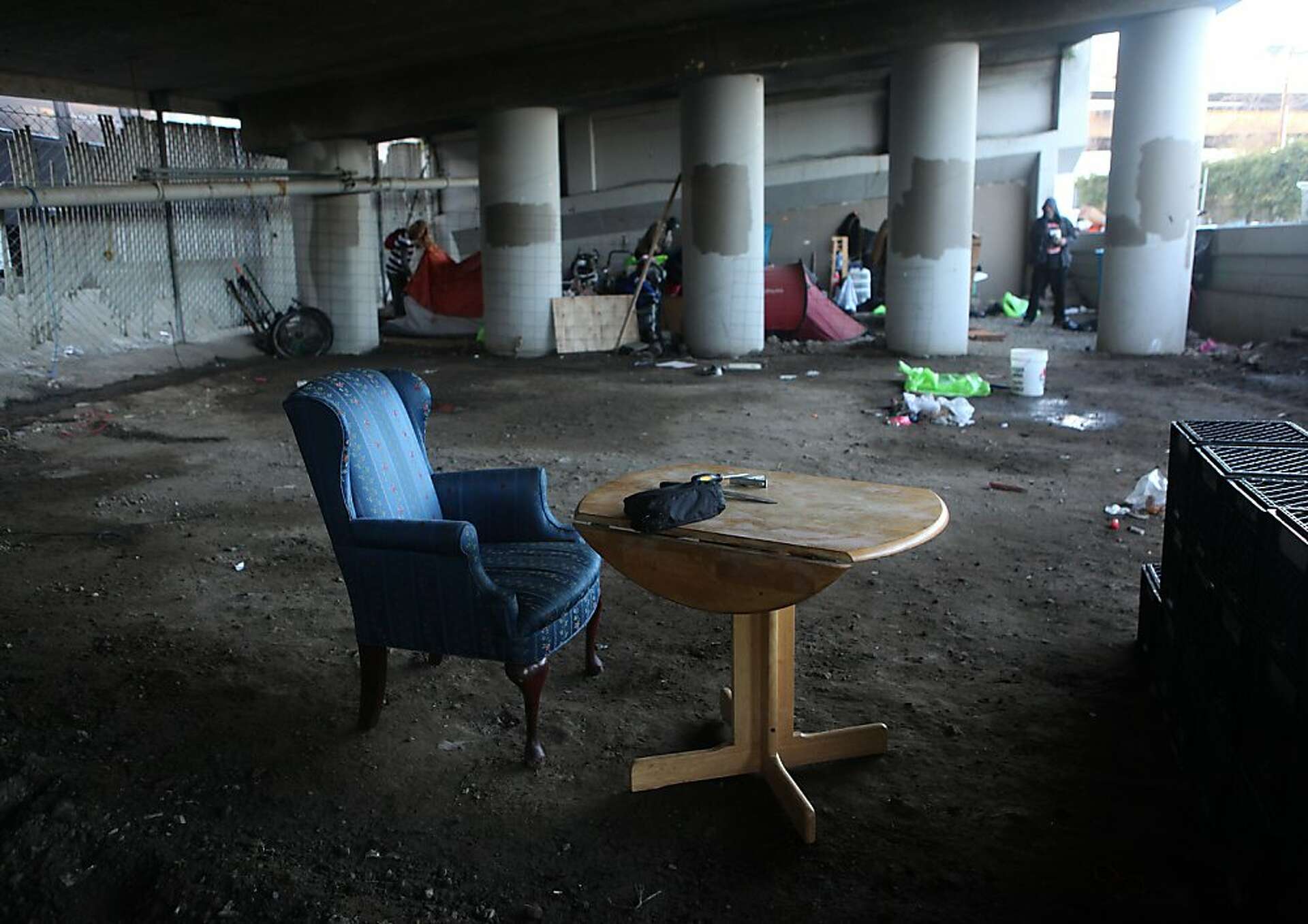 Moving day as homeless camp clears out