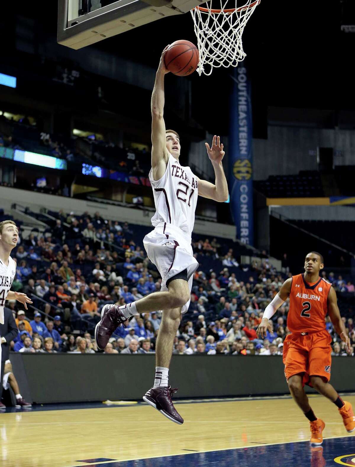 Aggies start conference tourney on right foot
