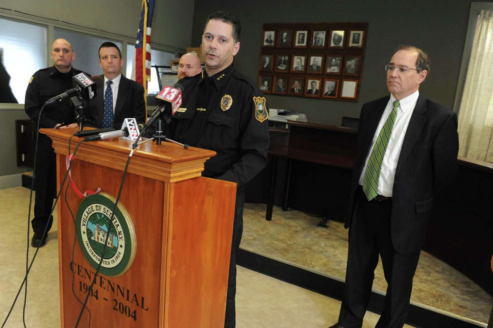 Four accused of firebombing cops