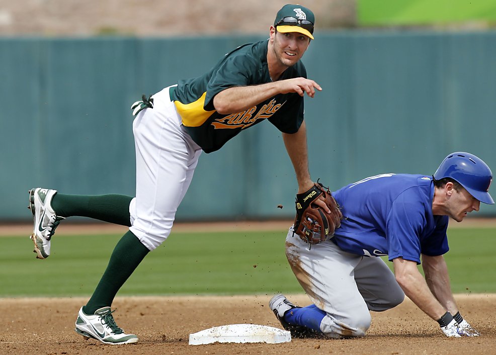 Crowd vying for A's second-base job