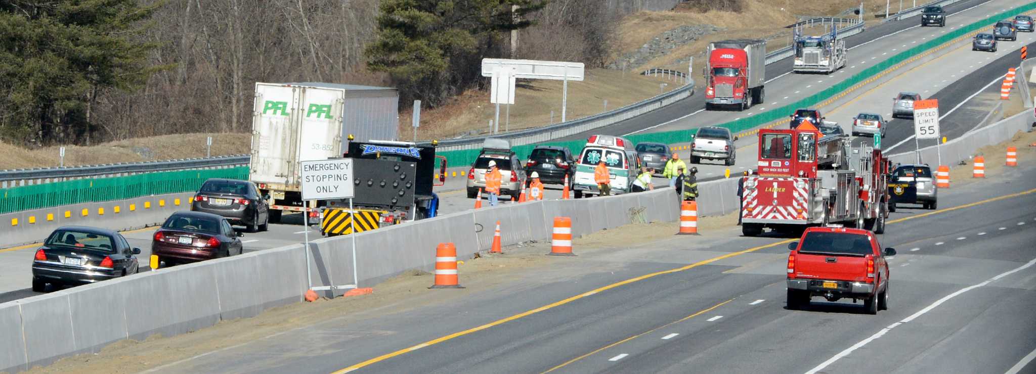 Thruway reopens after rollover near Exit 23