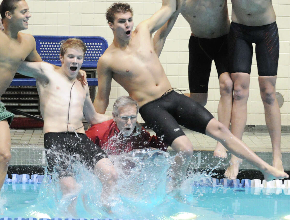 Greenwich easily outdistances Fairfield Prep for Open swimming title