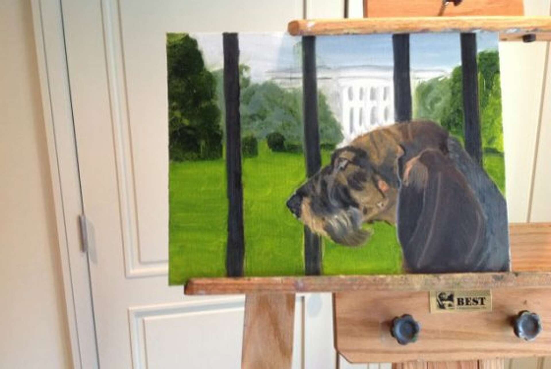 George W Bush Paintings Cat