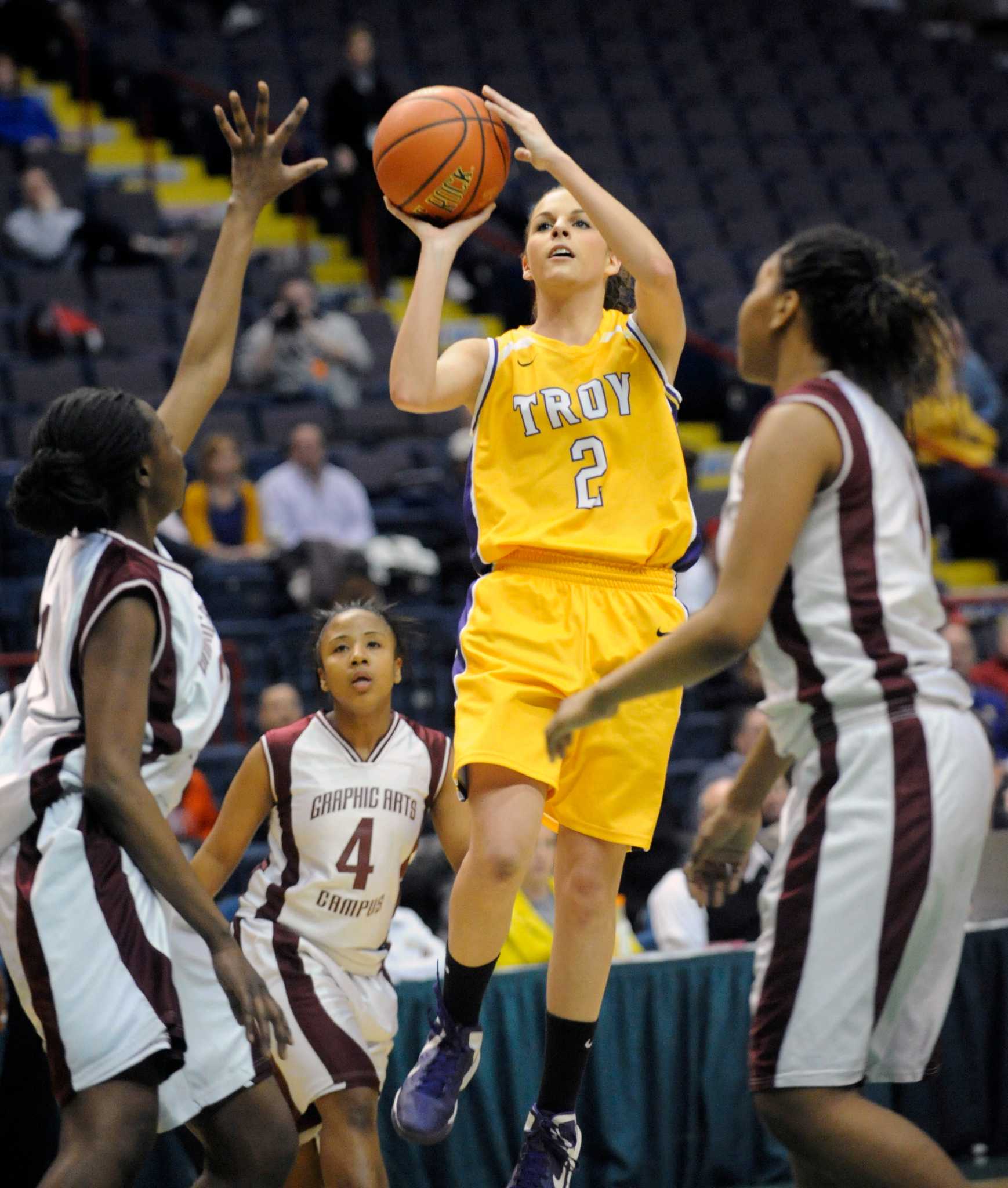 Troy girls storm into final with defense