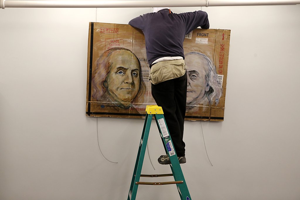 Money artist sees work noted by bank