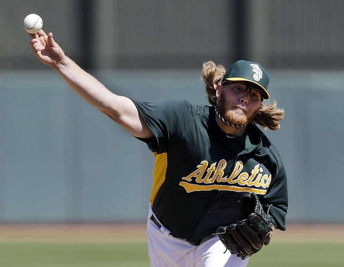 A's Griffin belongs, hair and all