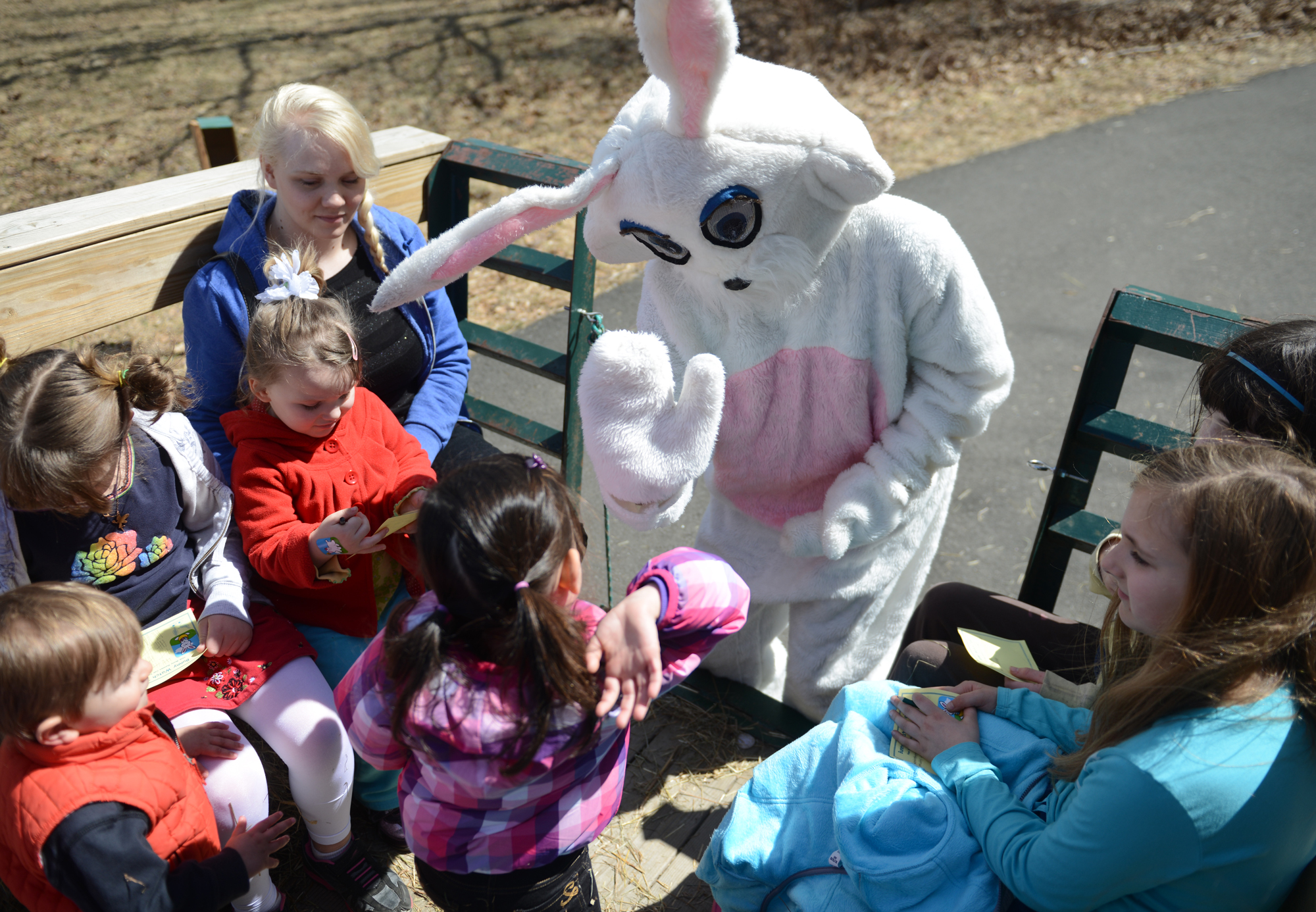 Easter Bunny hops into Newtown