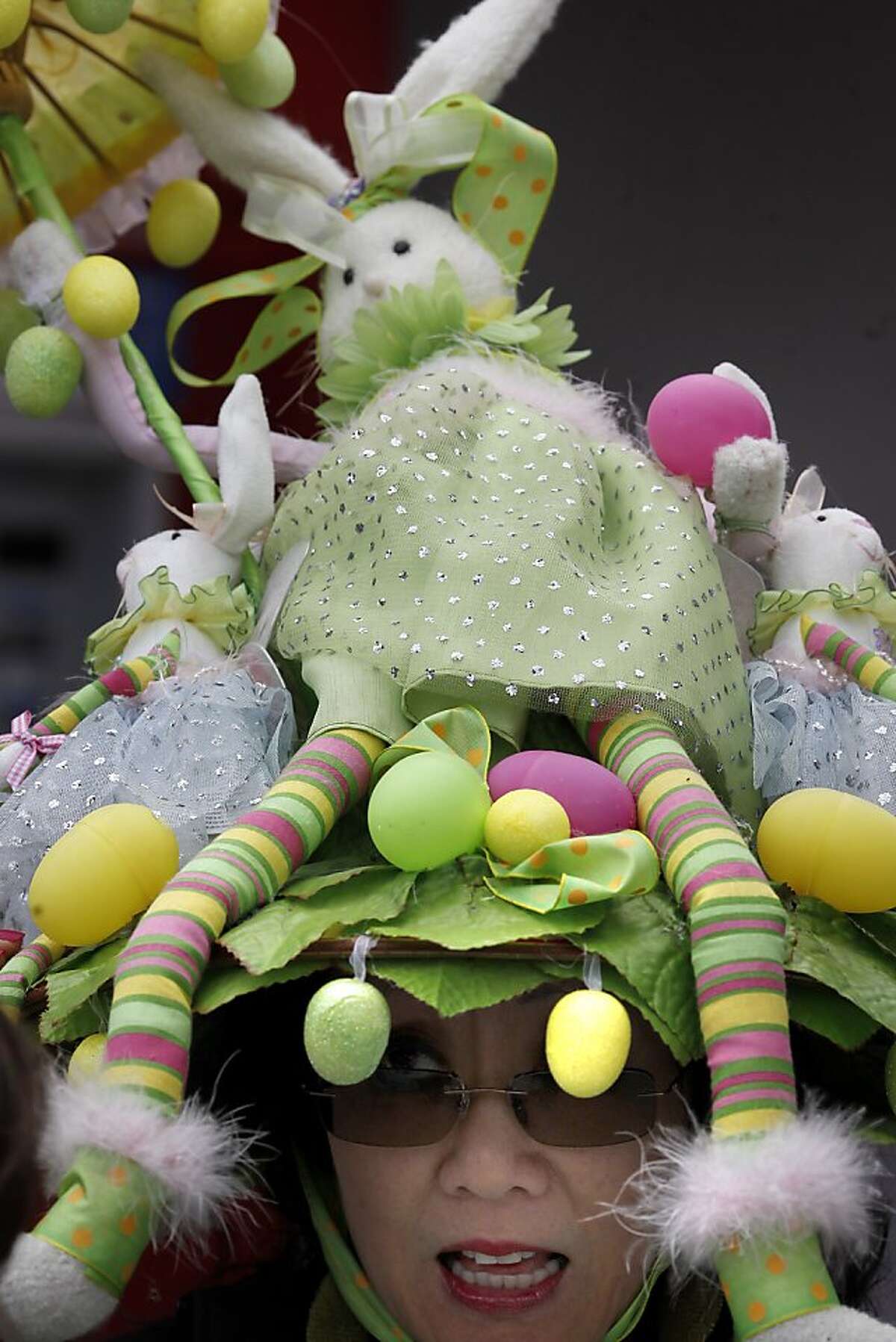 Easter parade in SF: bunnies, bonnets