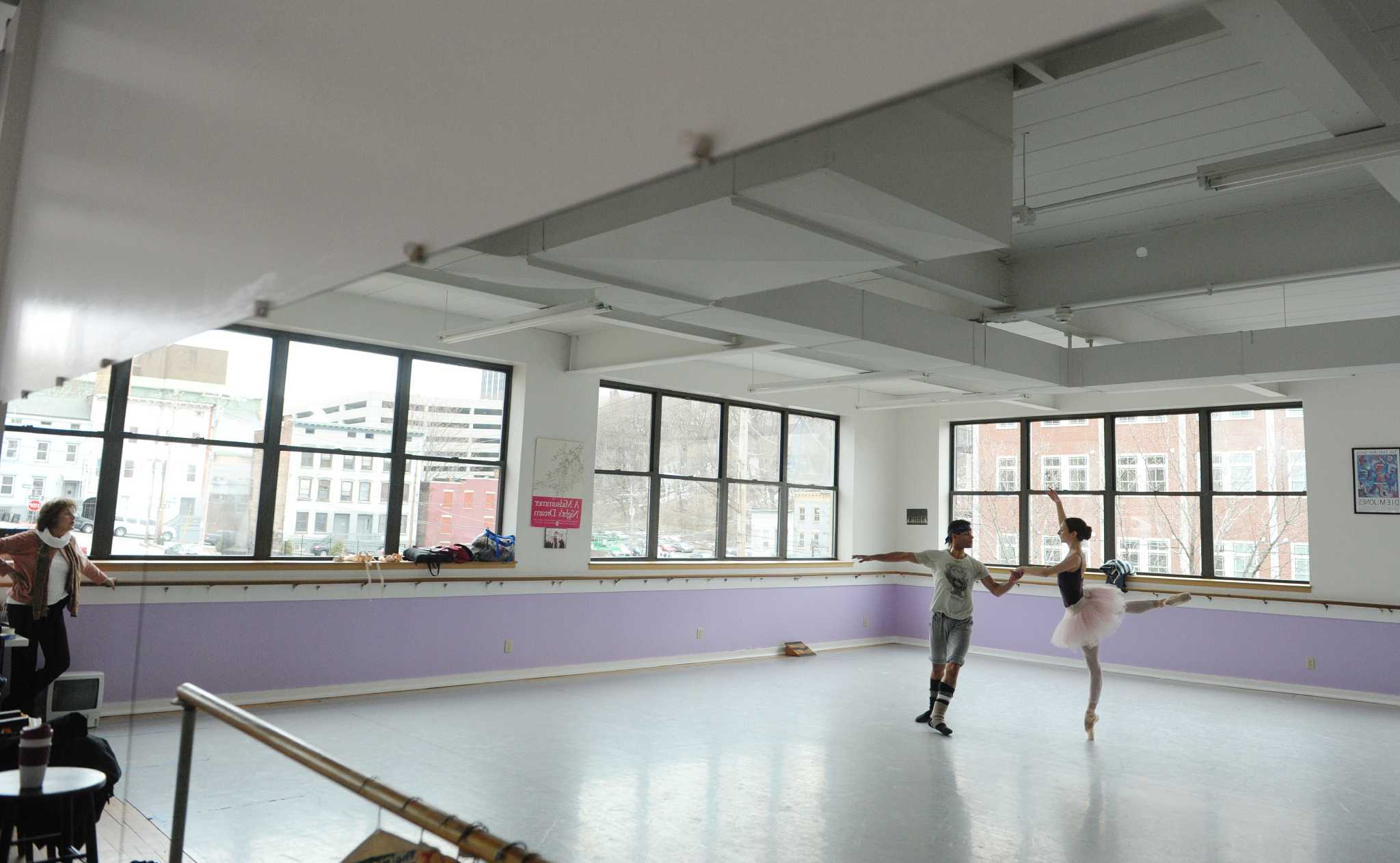 Different steps for ballet troupe