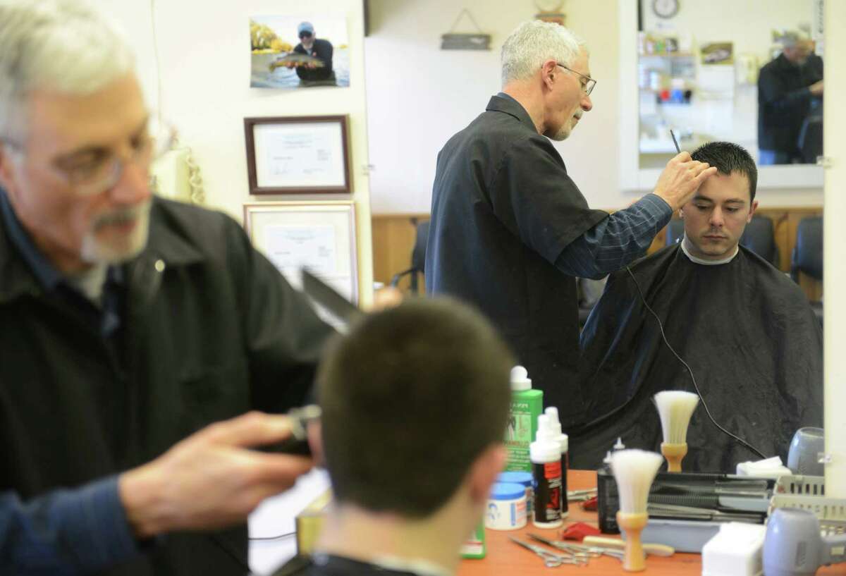 Customers become friends at Len's Barber Shop in New Milford