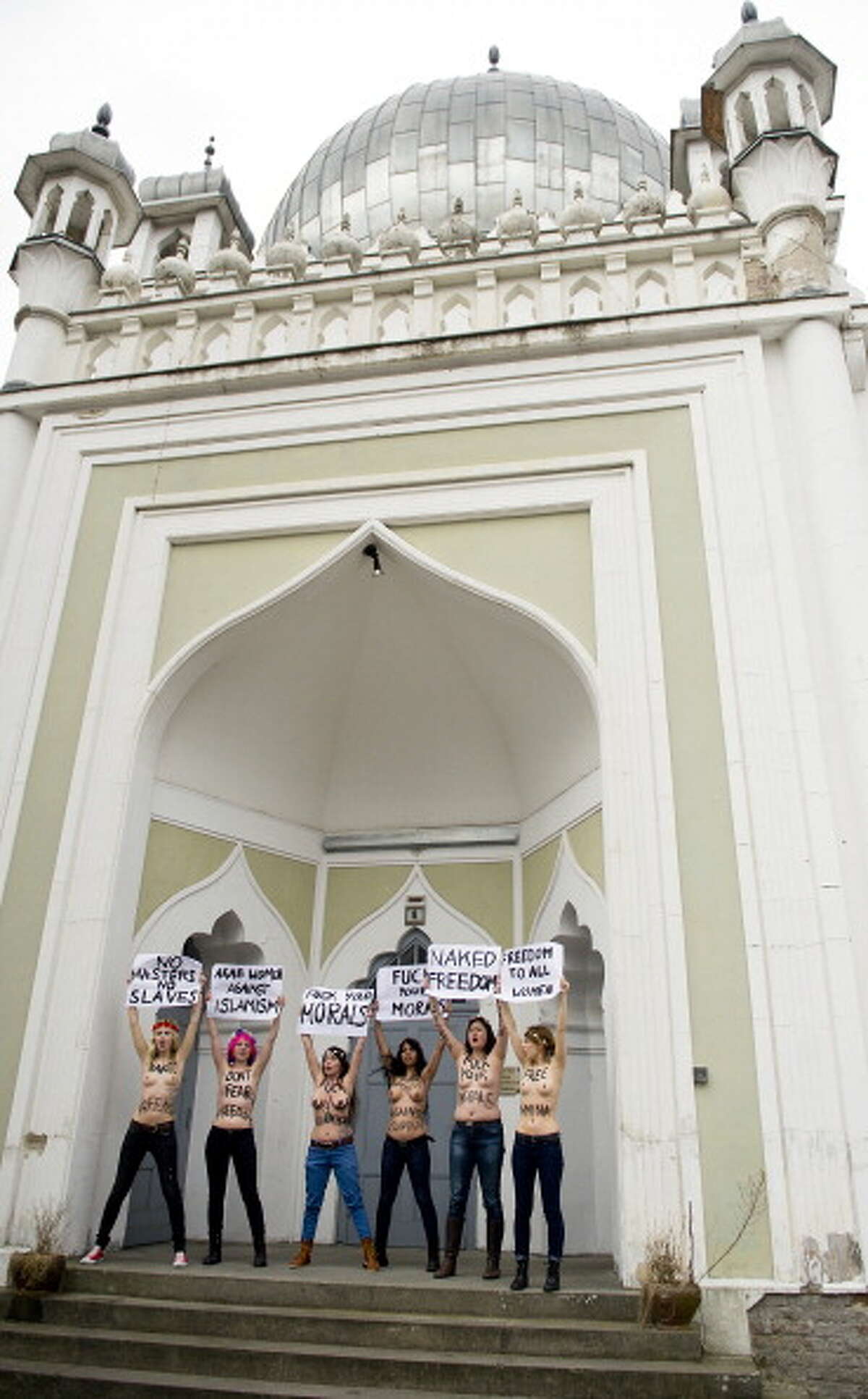 Photos: Topless feminists Femen honored in France