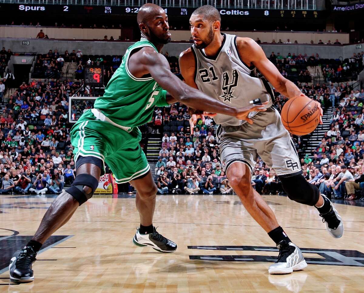 Kevin Garnett pays tribute to Tim Duncan with throwback picture