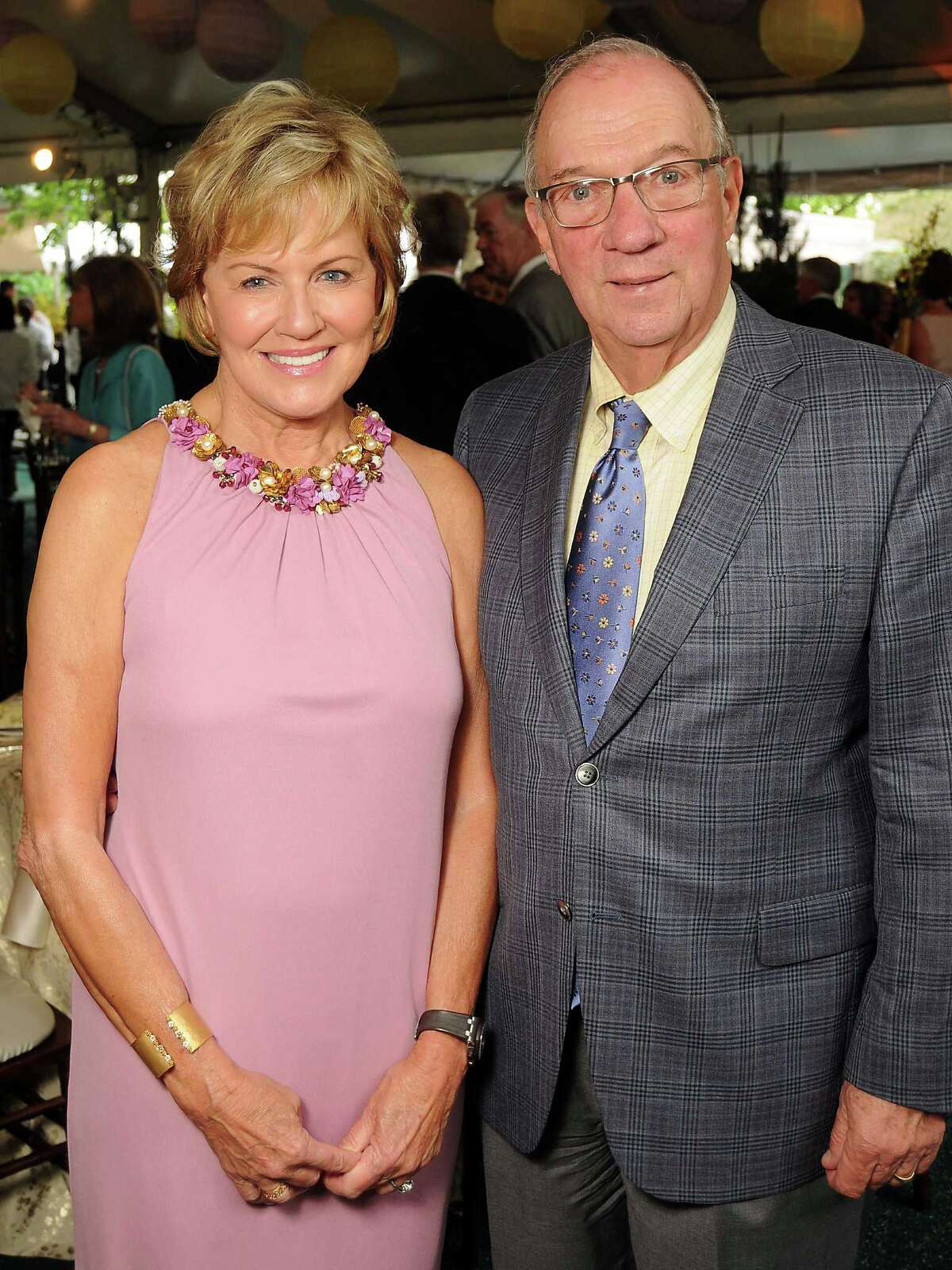 Dining among Bayou Bend blooms