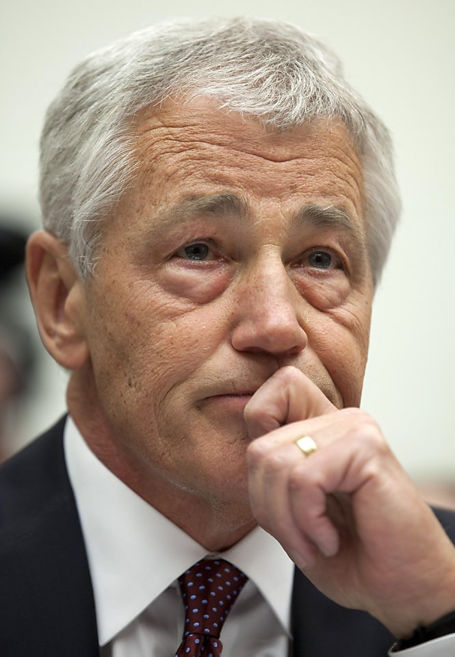 Defense cuts not his doing, Hagel says