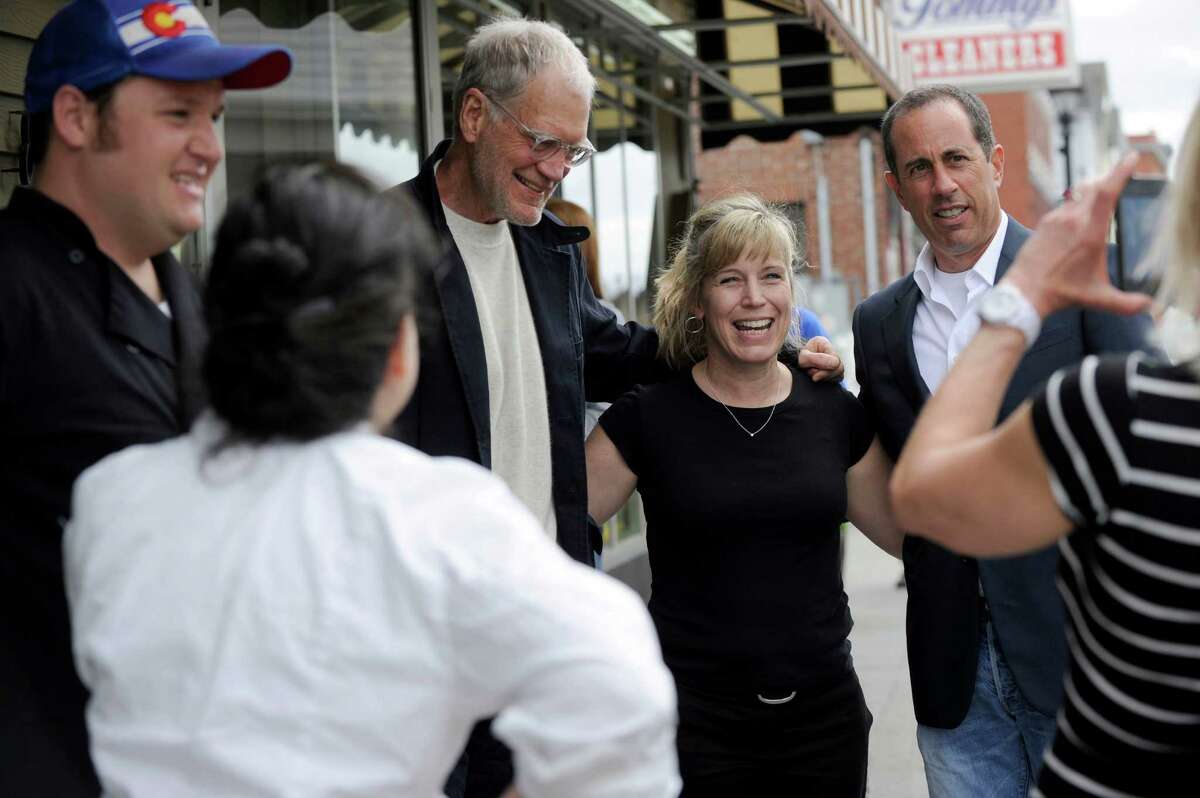 Letterman, Seinfeld pay work visit