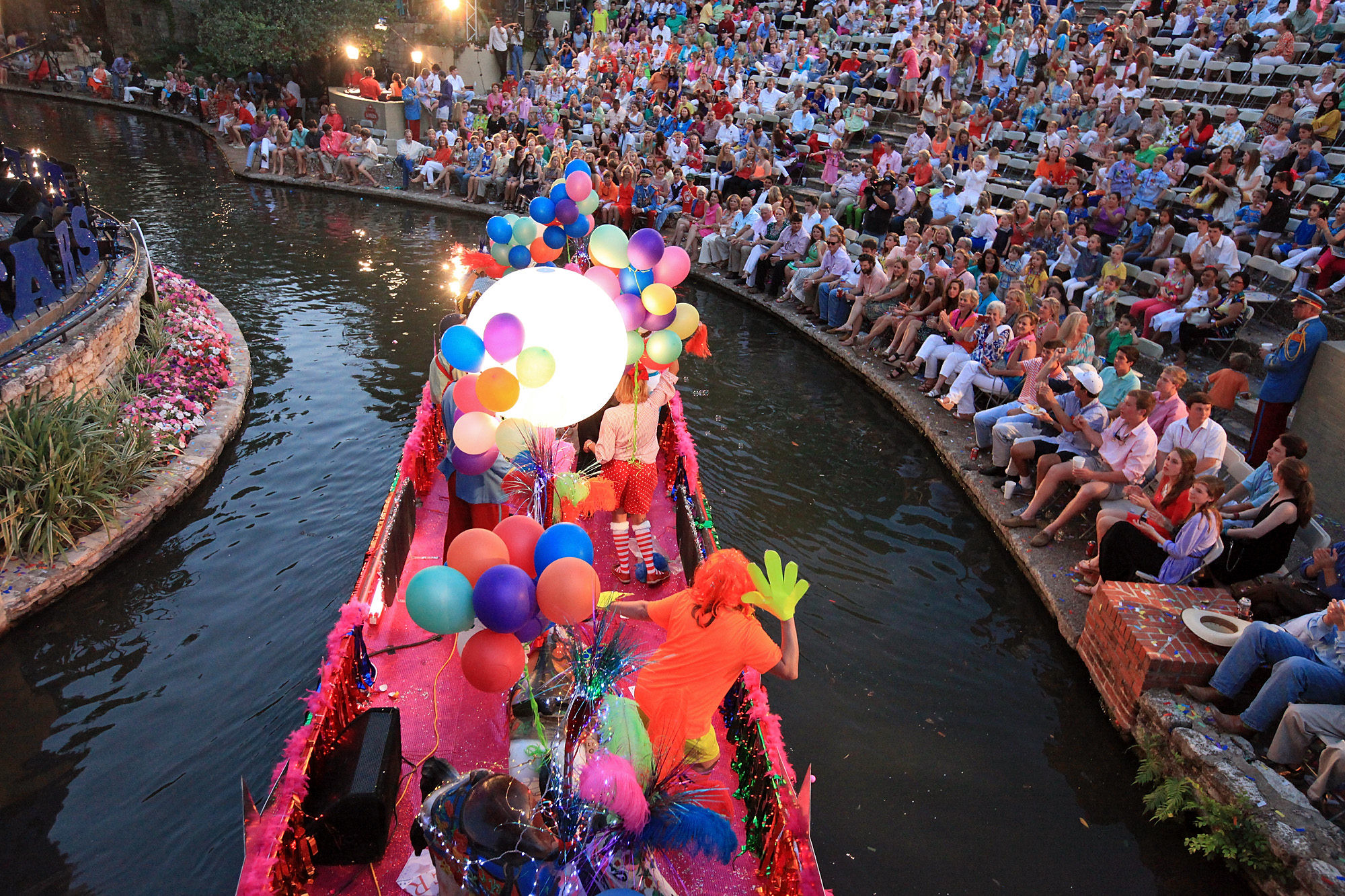 Parade-goers take in River festivities