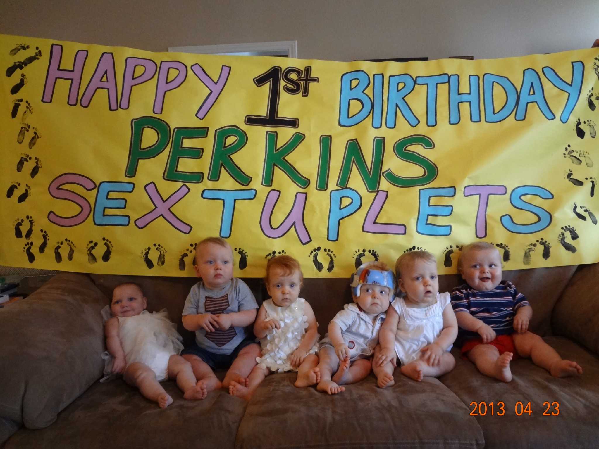 Pearland sextuplets celebrating their first birthday