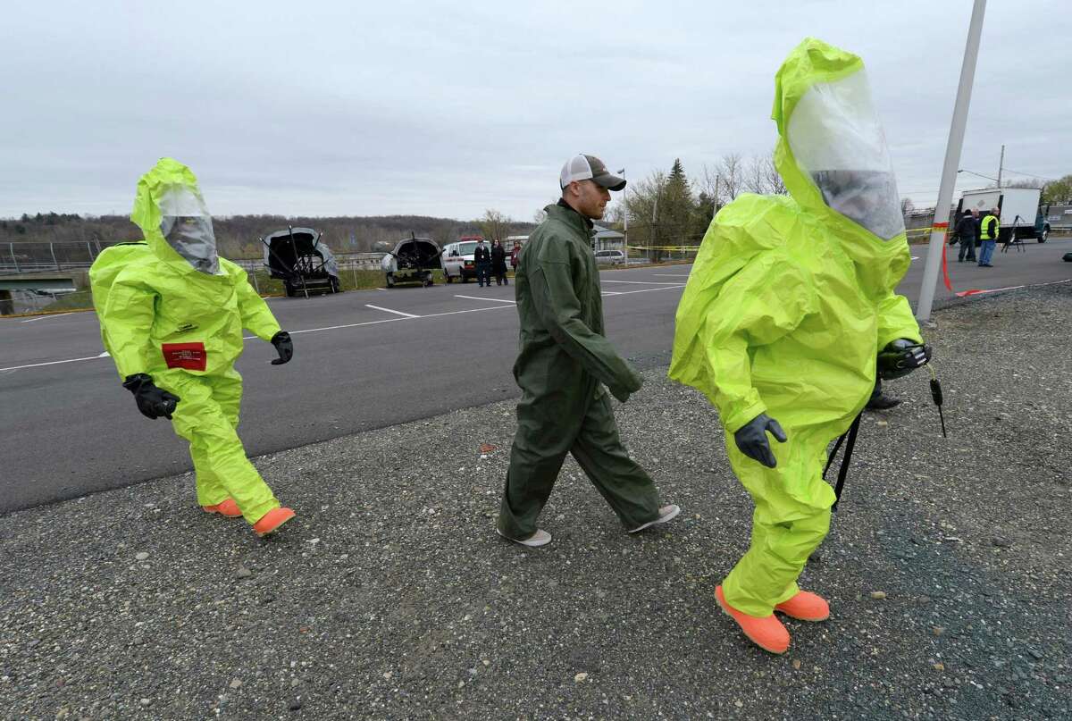 Photos: Hazmat drill