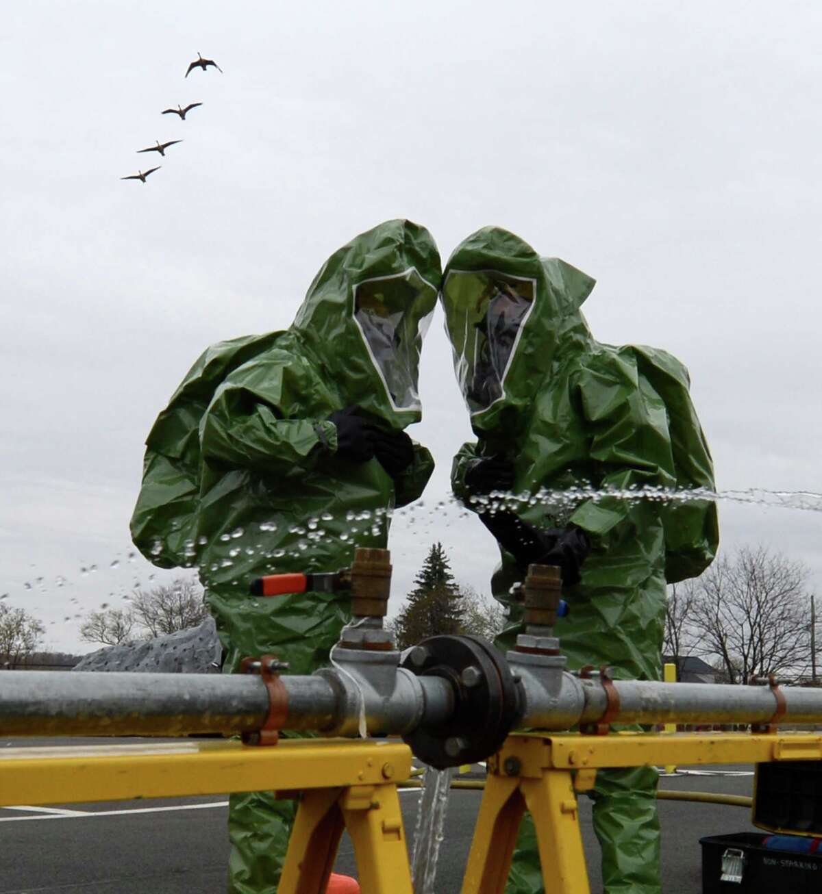 Photos: Hazmat drill