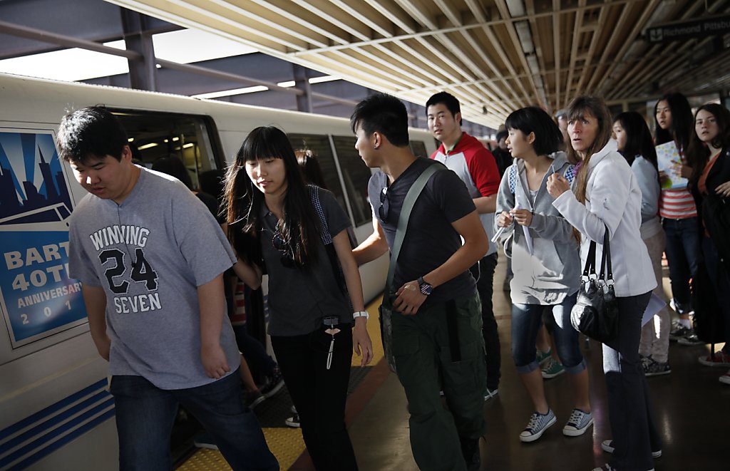 BART can tell you how crowded next train is