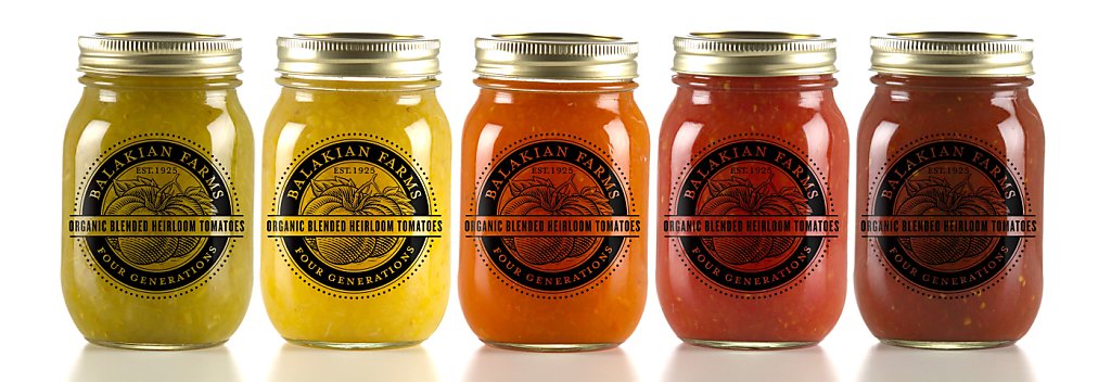 Jarred tomatoes from Balakian Farms