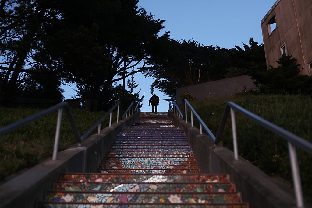 Golden Gate Heights' shining mosaic steps