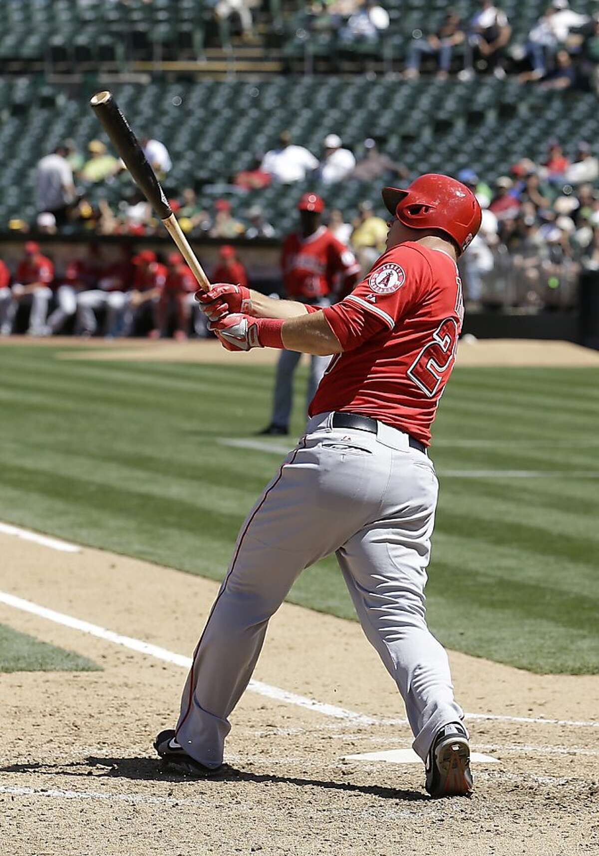 A's can't catch Angels this time