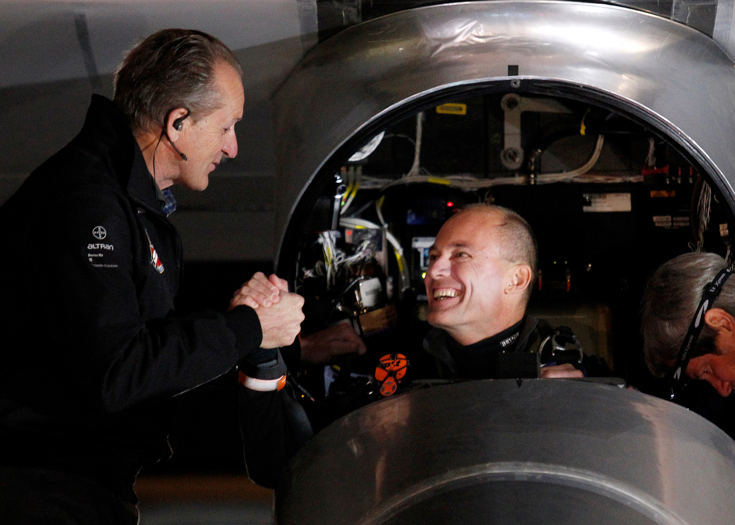 Experimental solar plane takes test flight at Moffett Field