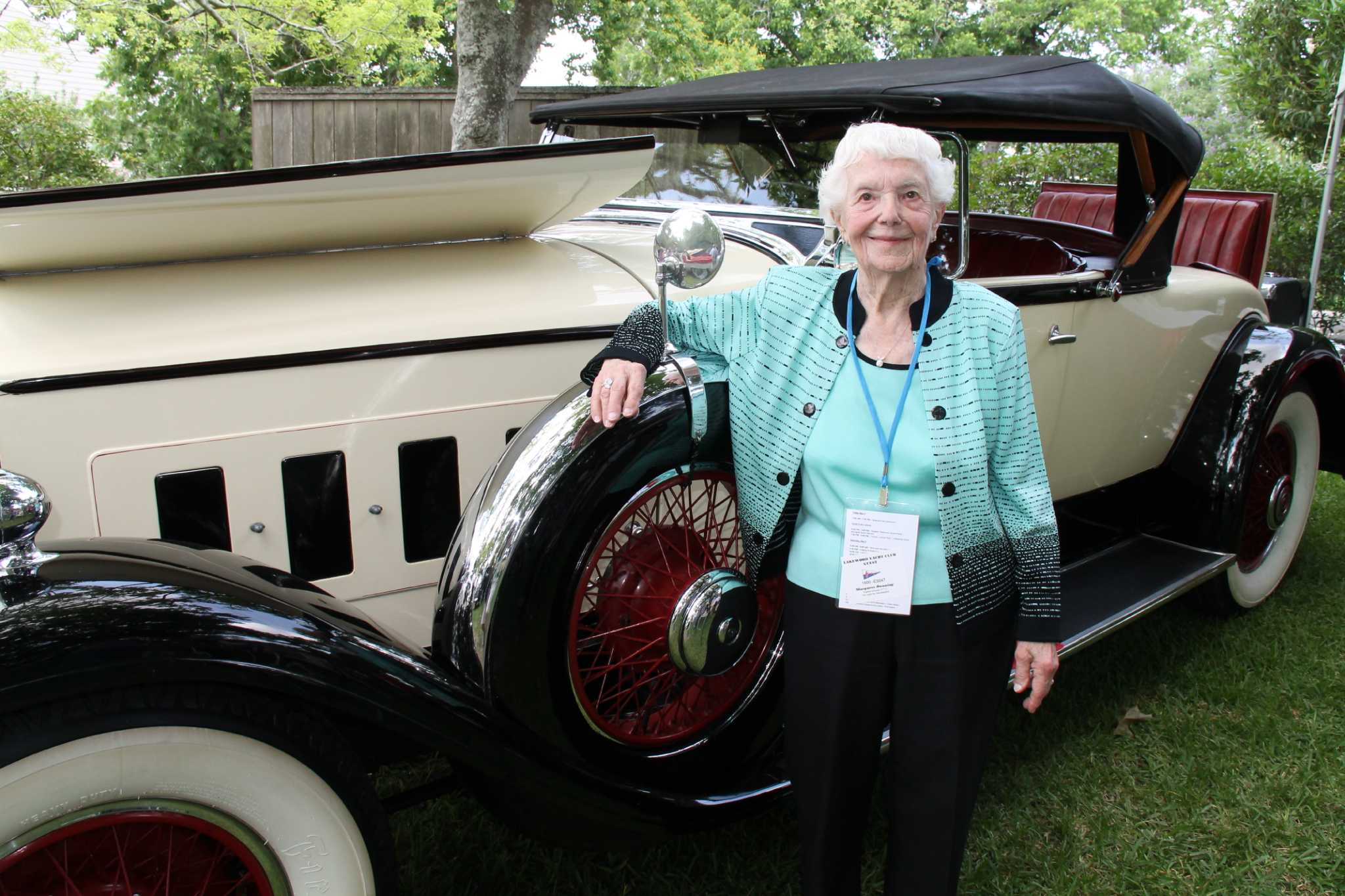Vintage car has vivacious owner