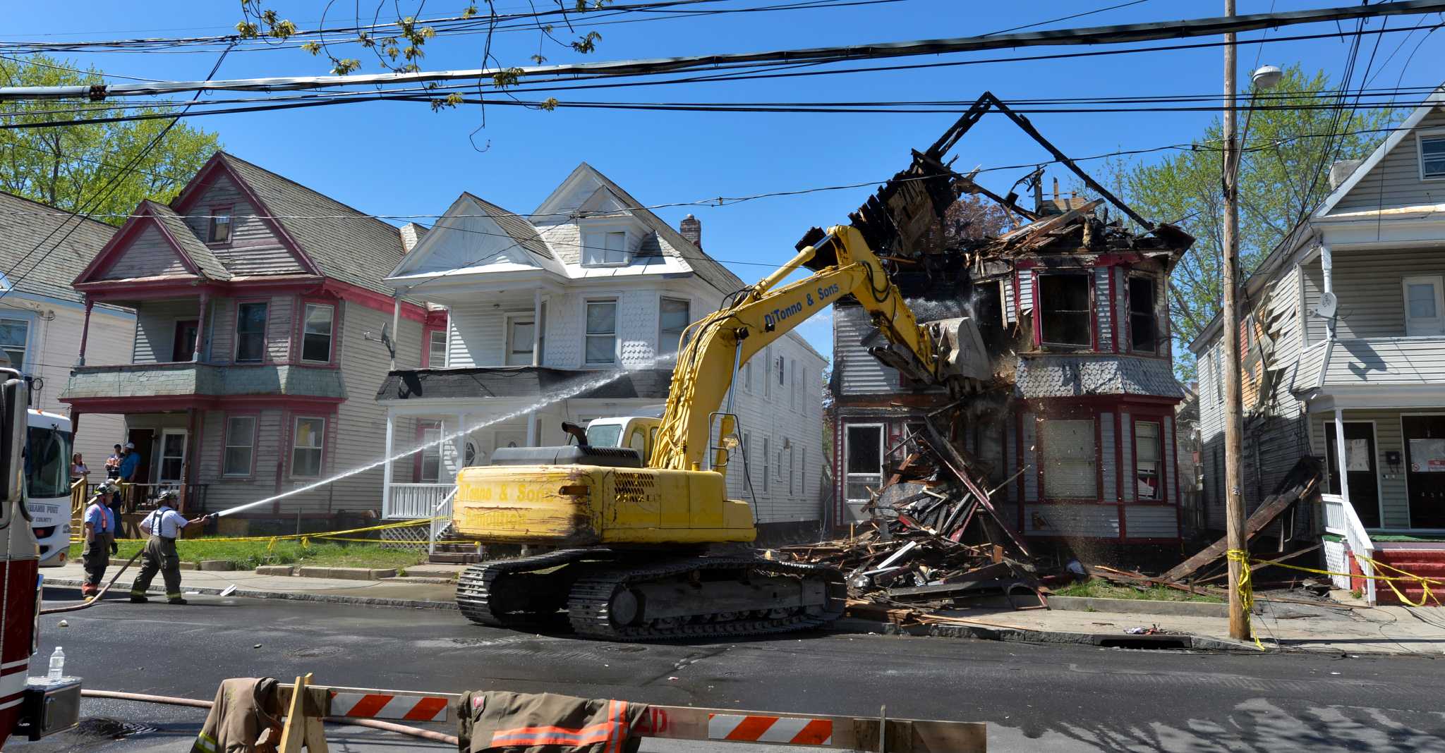 Photos, video: Site of fatal fire demolished
