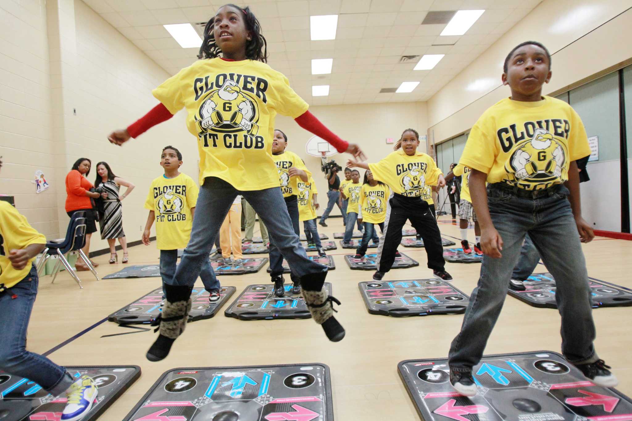 A dance party in the classroom