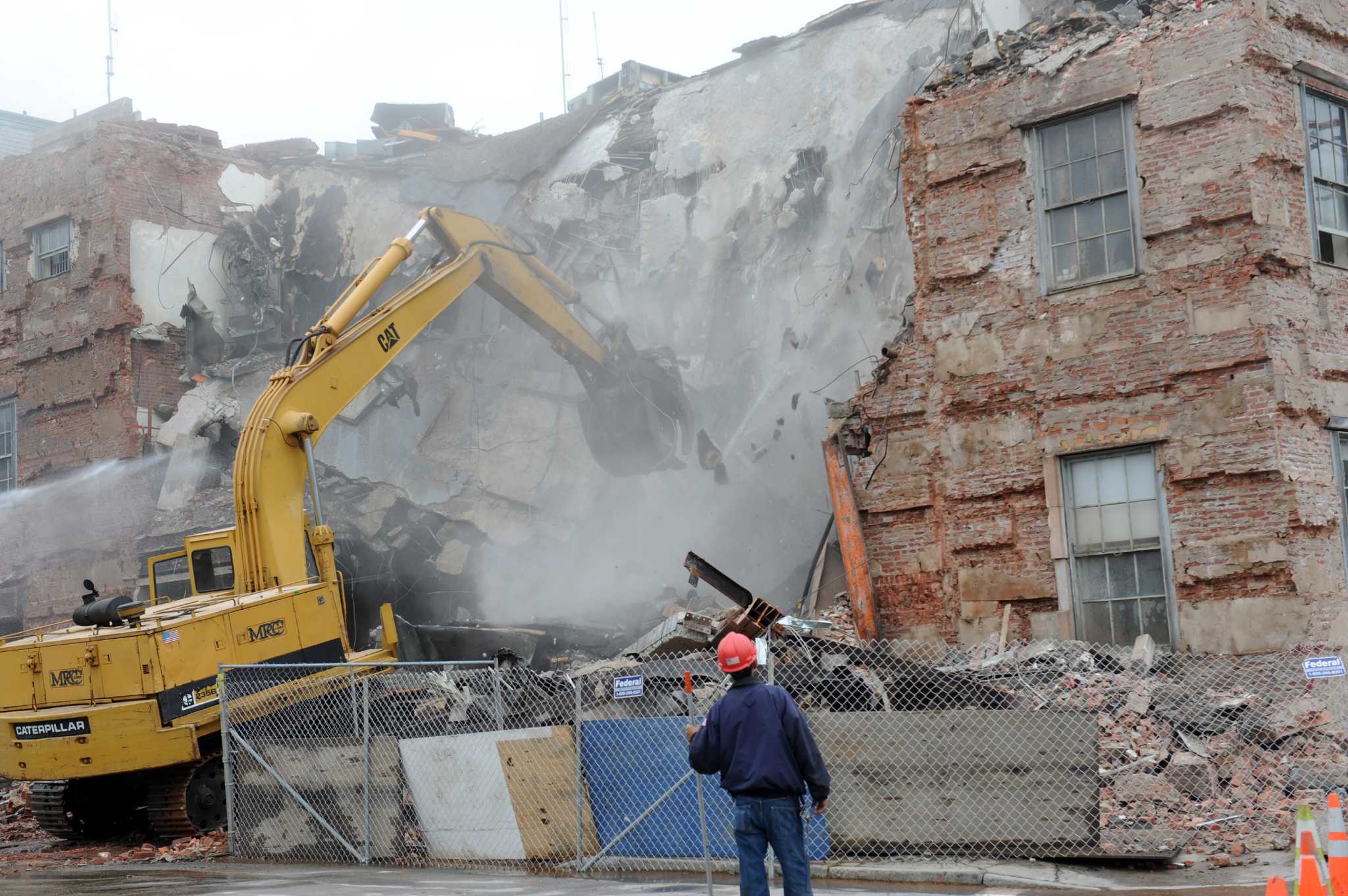 Demolition begins on former central fire house