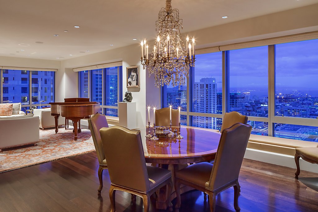 SF high-rise condo has spacious floor plan, city views and hotel amenities