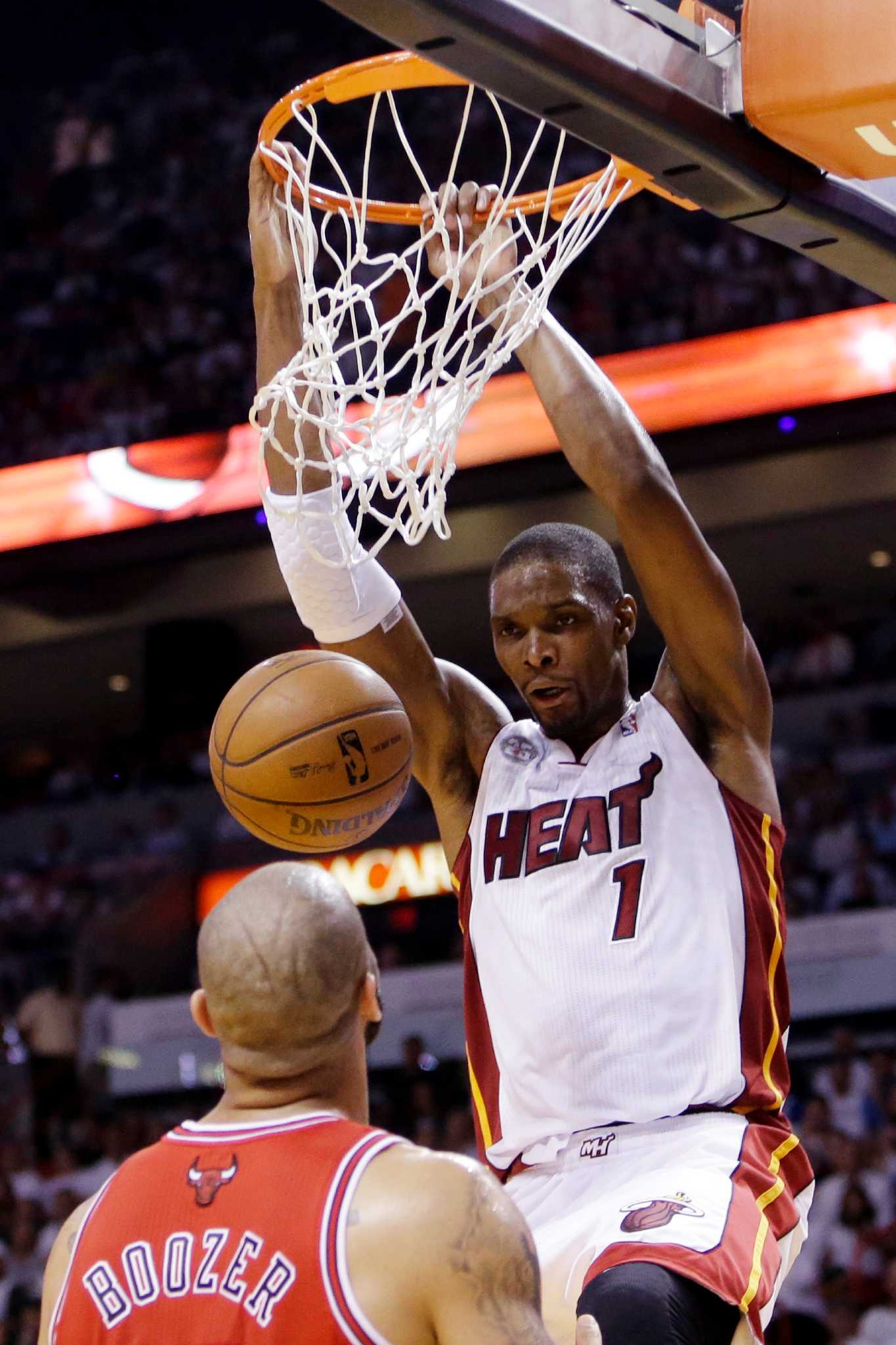 Heat even series with blowout win
