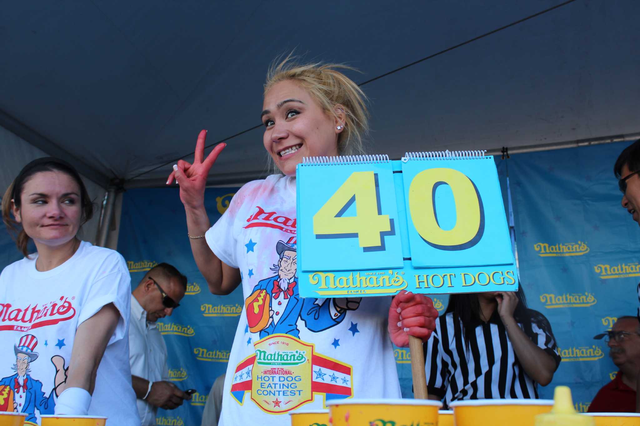 Vegas woman gears up for Houston's gyro-eating contest
