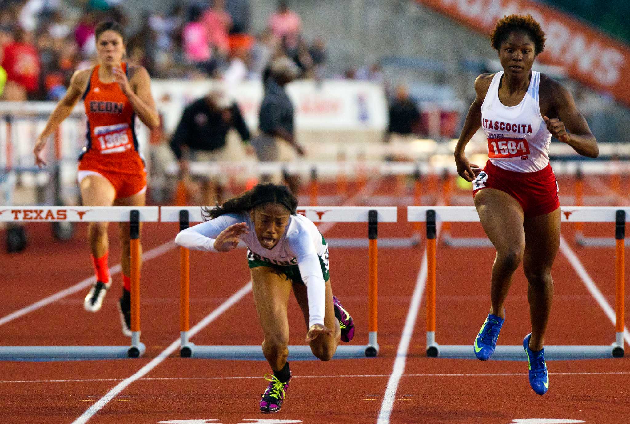 Hall-Thompson leads trio of double winners at state track