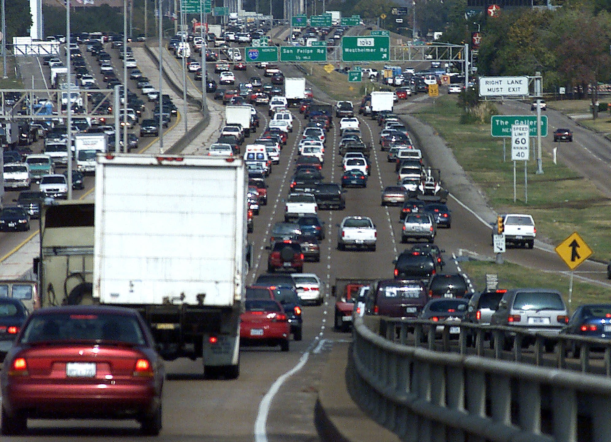 Most congested highway corridors in Texas