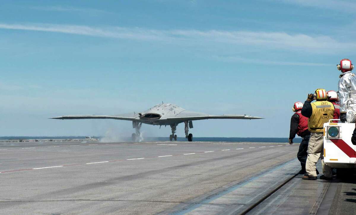 Drone makes first catapult takeoff from aircraft carrier