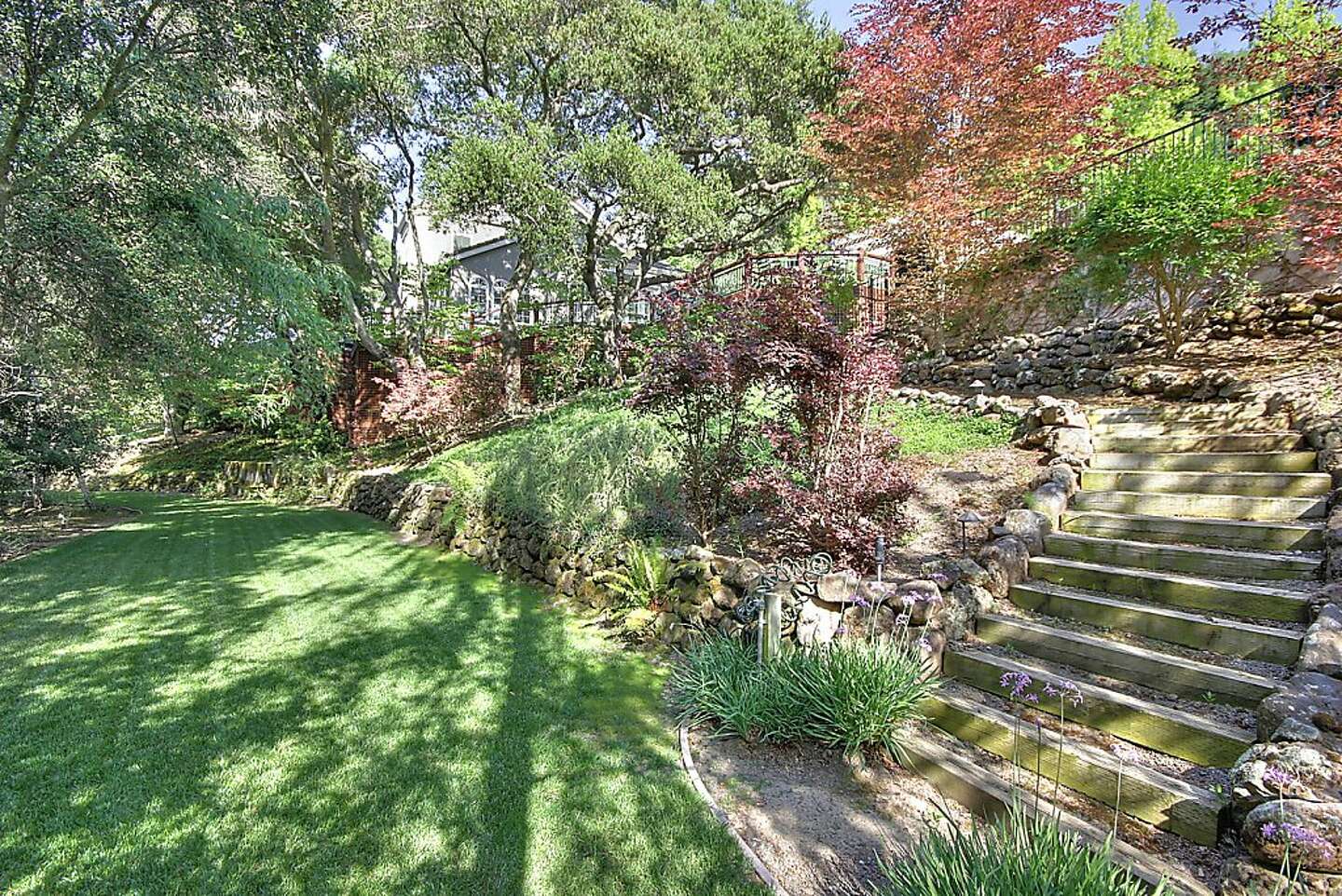 Large, updated Moraga home on tree-filled lot