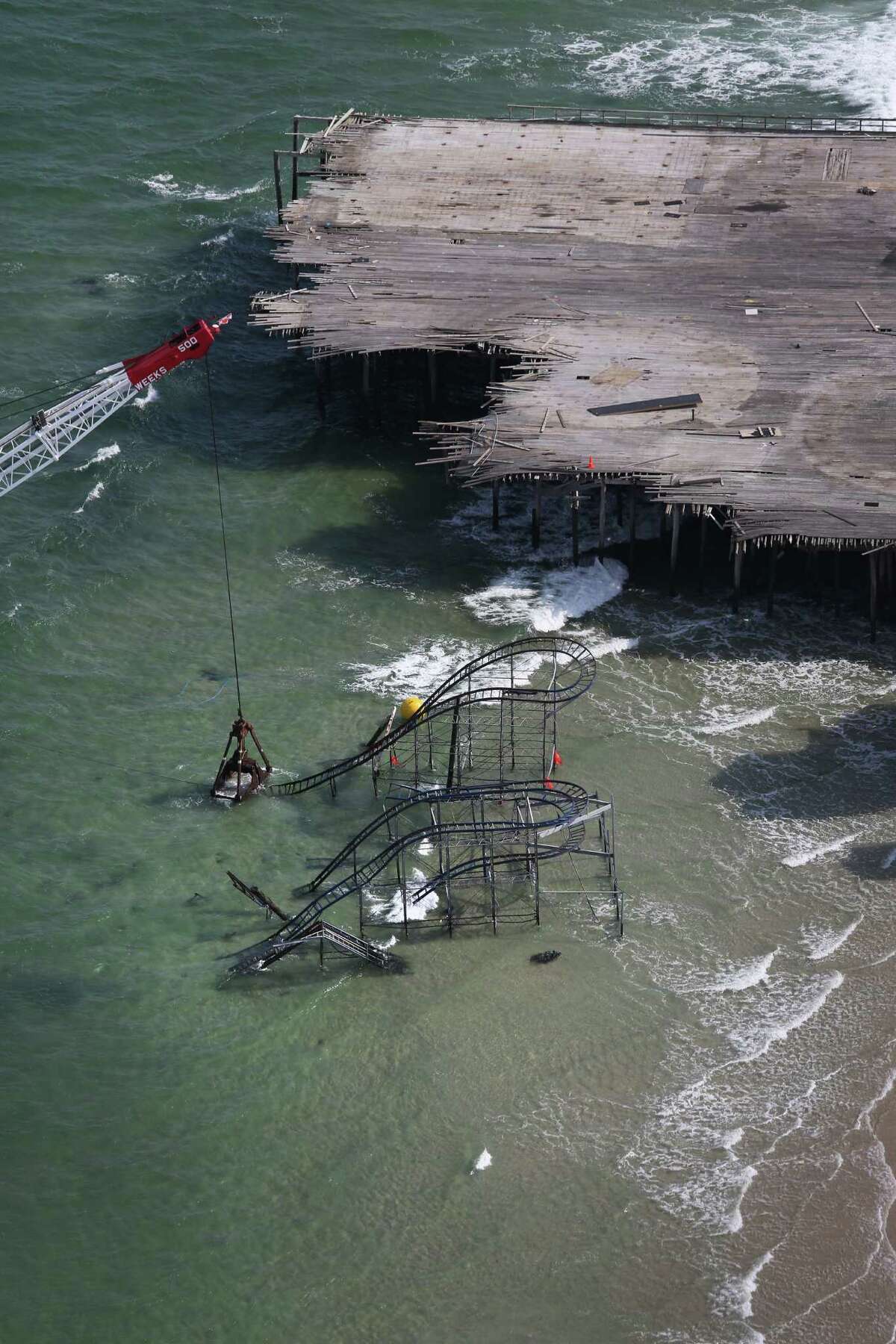 Roller coaster demolished 6 months after Sandy