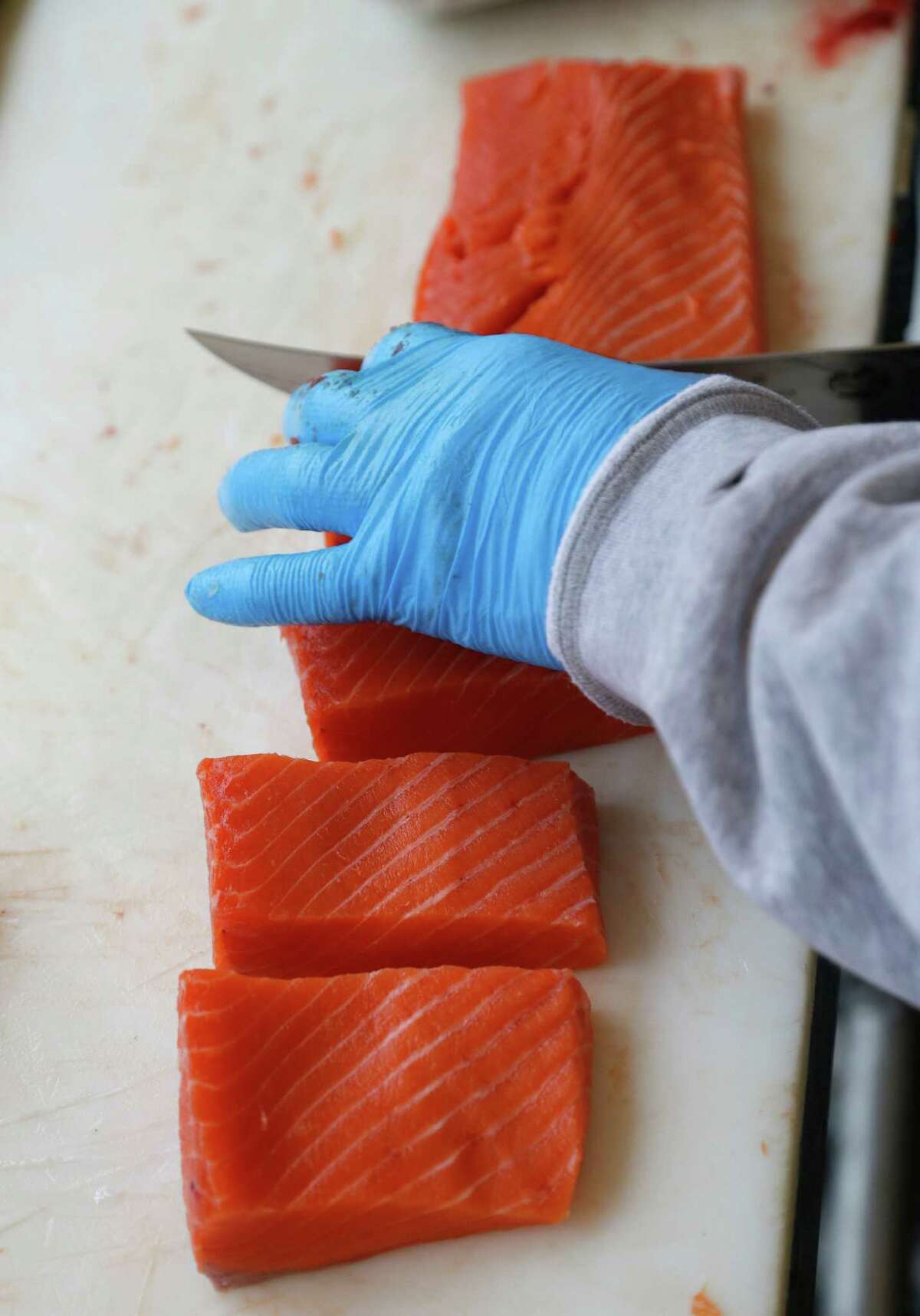 Season's first salmon land at Sea-Tac