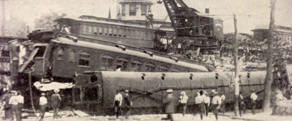 Second train crash at same site