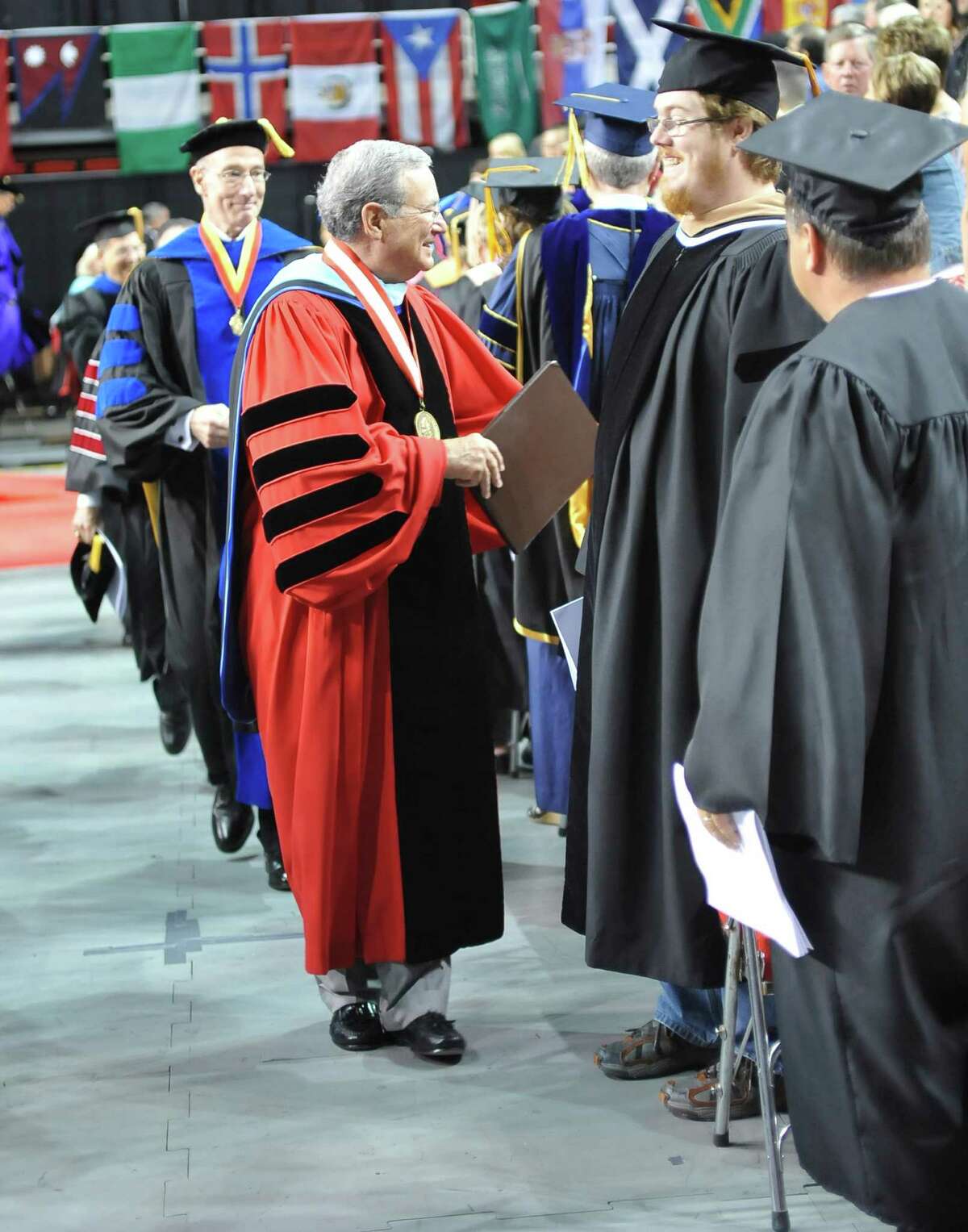 Lamar President Jimmy Simmons last Commencement ceremony