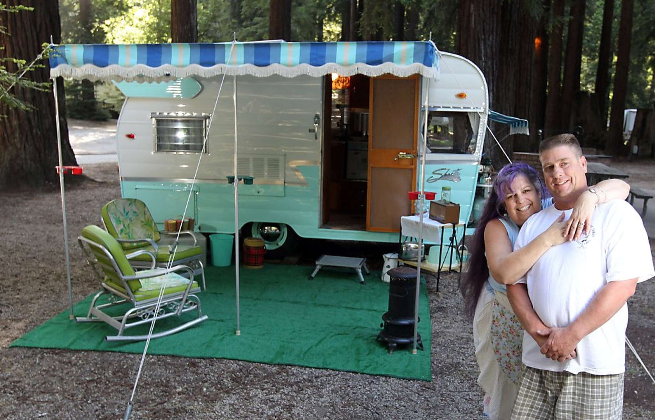 Happy campers: restoring vintage trailers